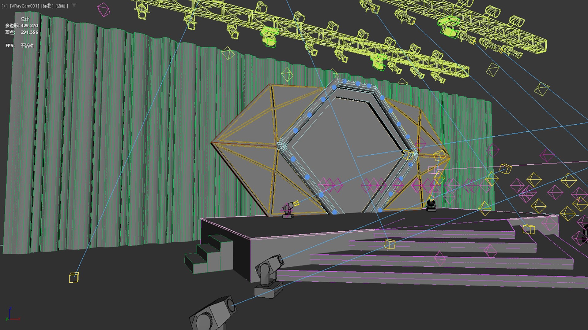 3D Model Stage Truss Meeting Hall Wedding Show Concert Stage Design ...