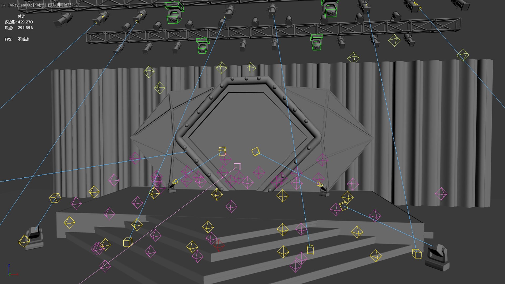 3D Model Stage Truss Meeting Hall Wedding Show Concert Stage Design ...