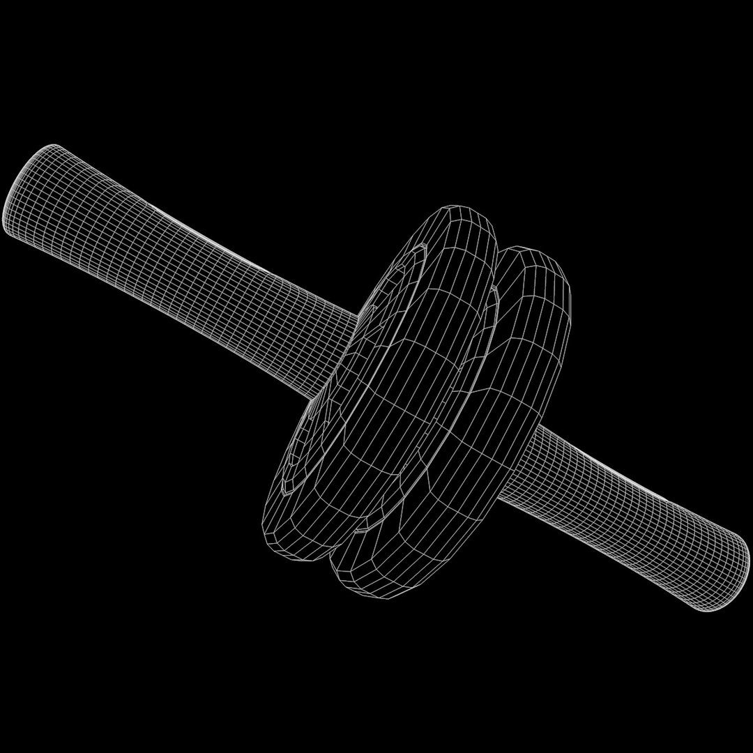 3d Model Double Rollers Exercices Training