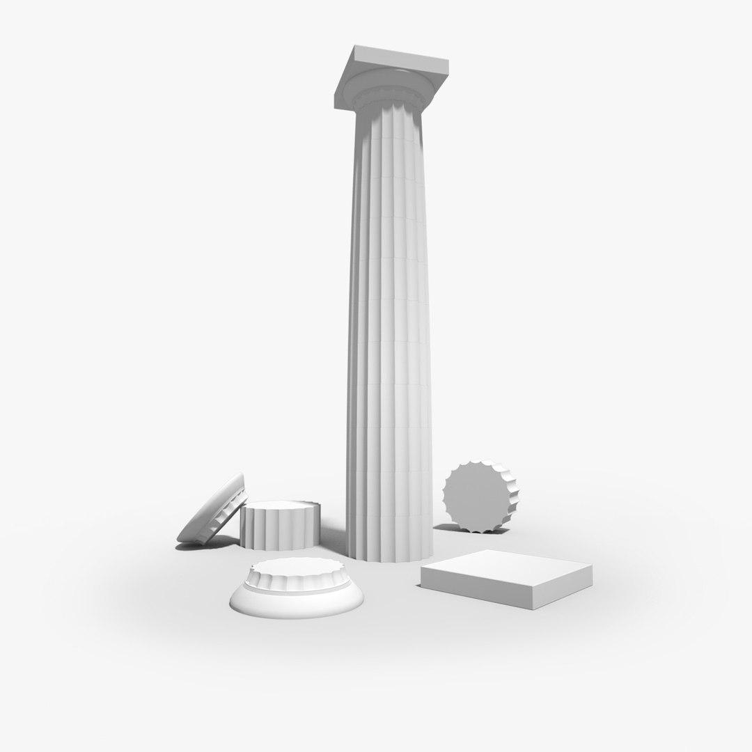 3D Doric Column Model - TurboSquid 1383639