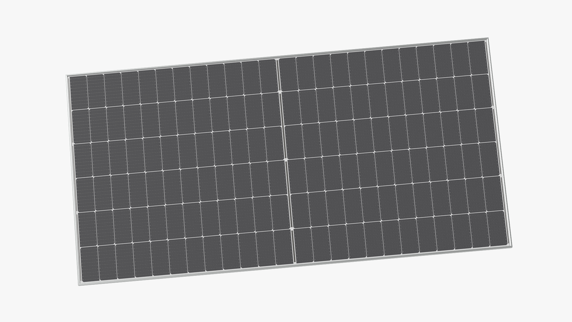 Half Cell Solar Panel Basic 3D - TurboSquid 2063337