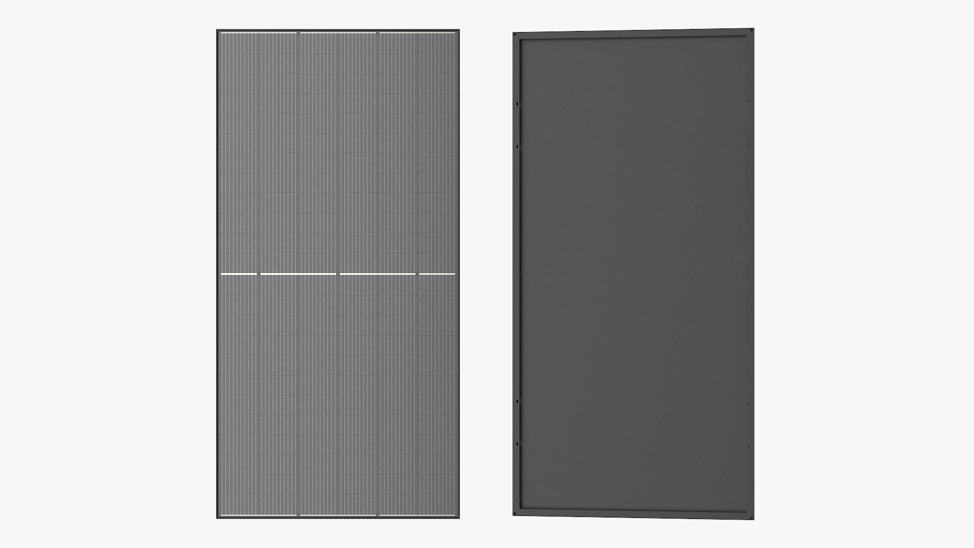 Half Cell Solar Panel Basic 3D - TurboSquid 2063337