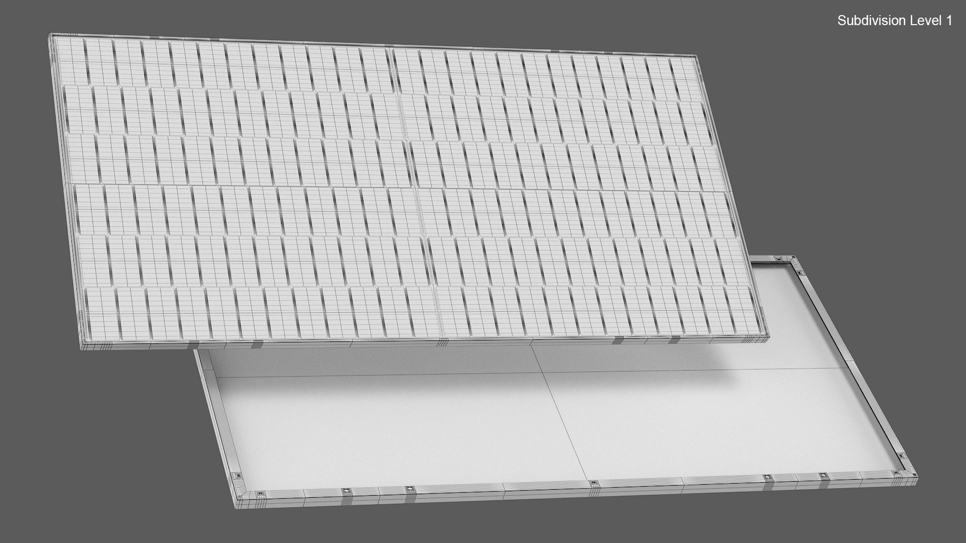 Half Cell Solar Panel Basic 3D - TurboSquid 2063337