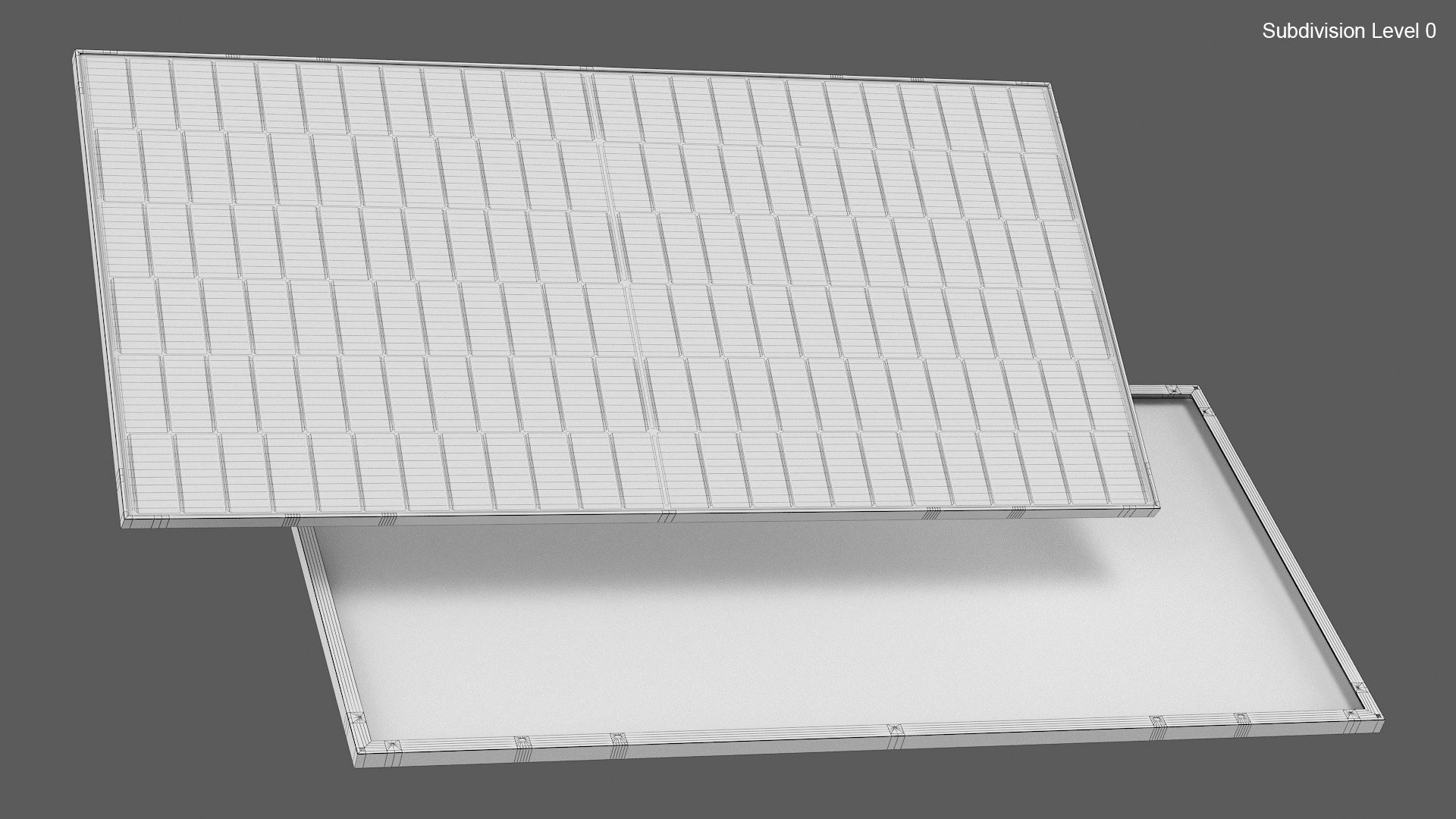 Half Cell Solar Panel Basic 3D - TurboSquid 2063337