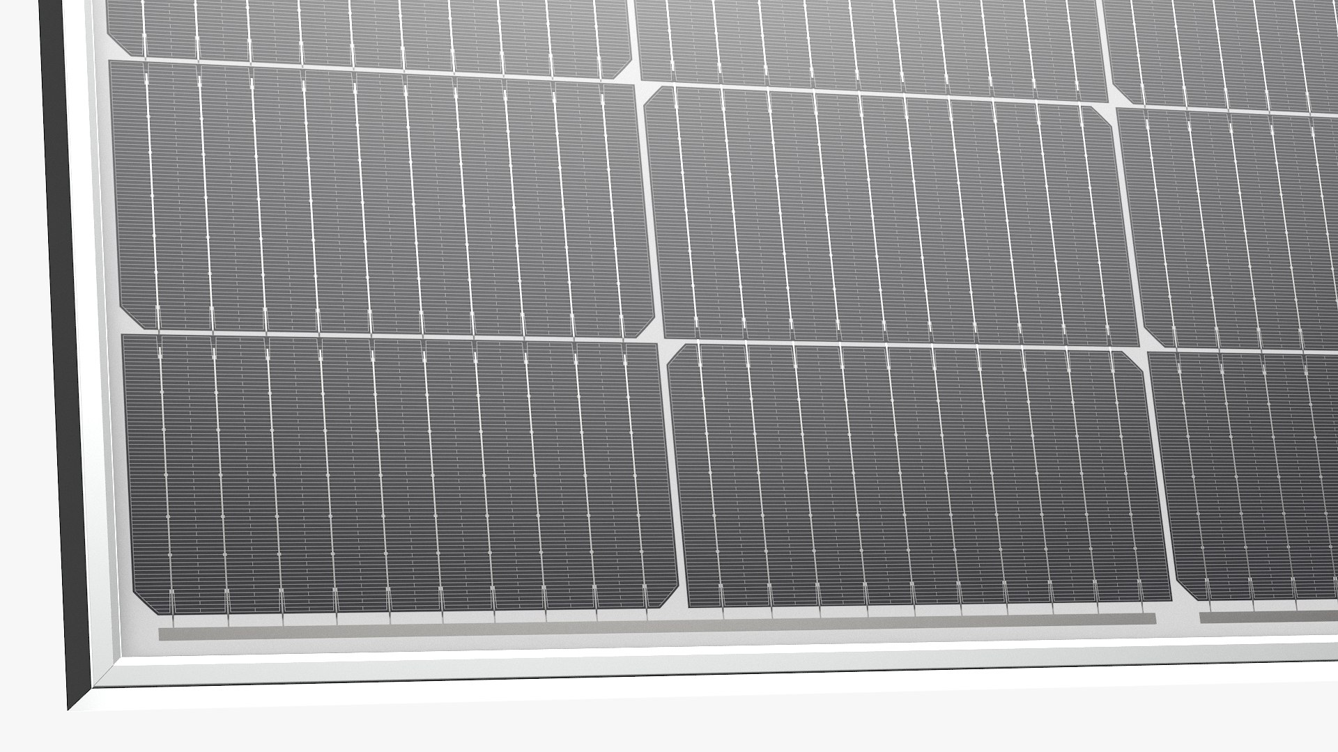 Half Cell Solar Panel Basic 3D - TurboSquid 2063337