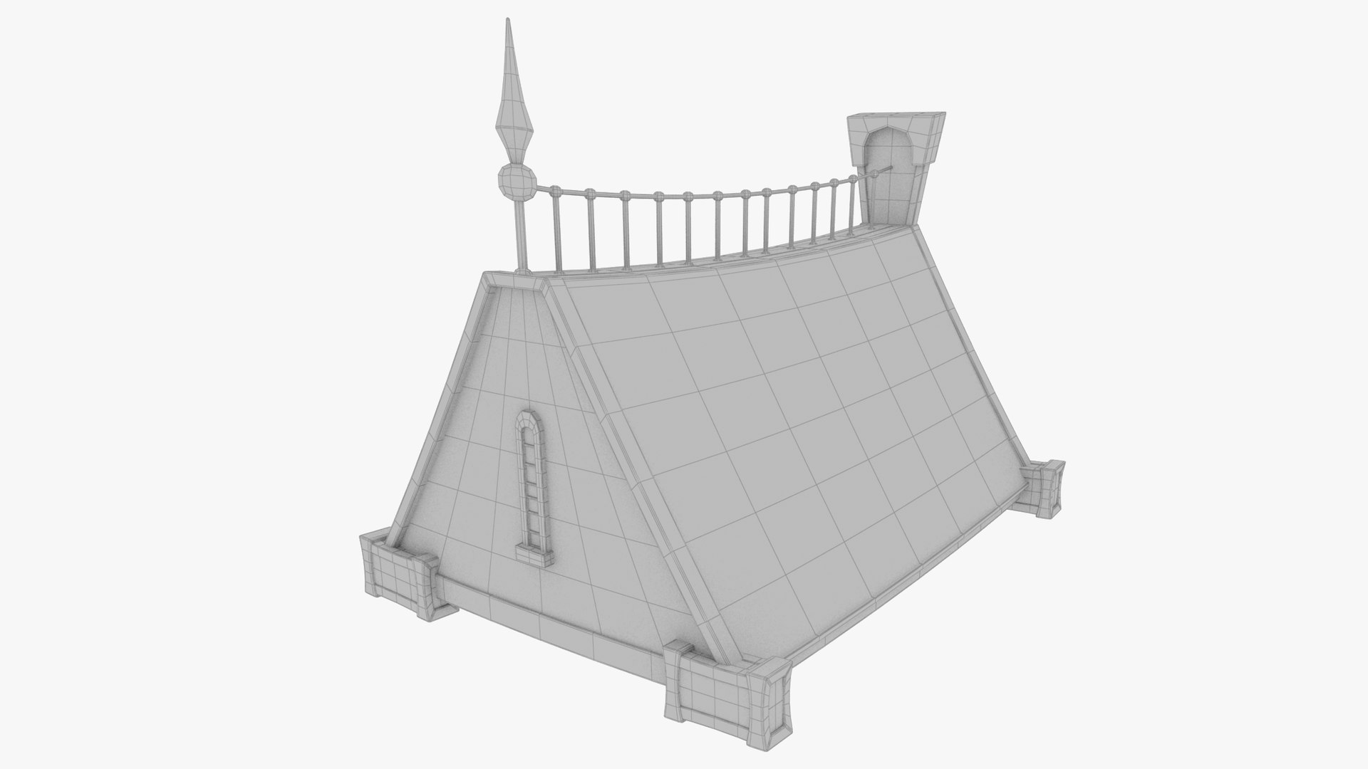 3D Stylized Roof Model - TurboSquid 1689769