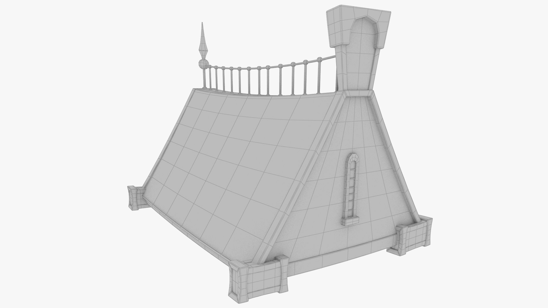 3D Stylized Roof Model - TurboSquid 1689769