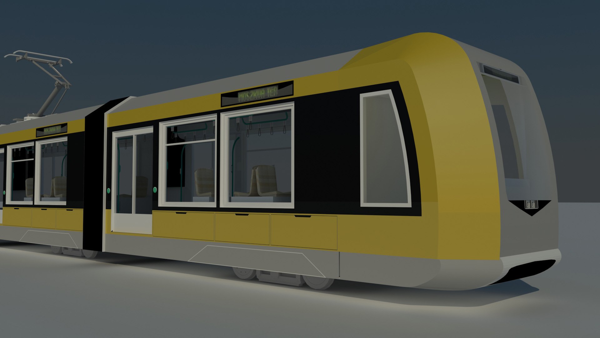 3d Tram City Model