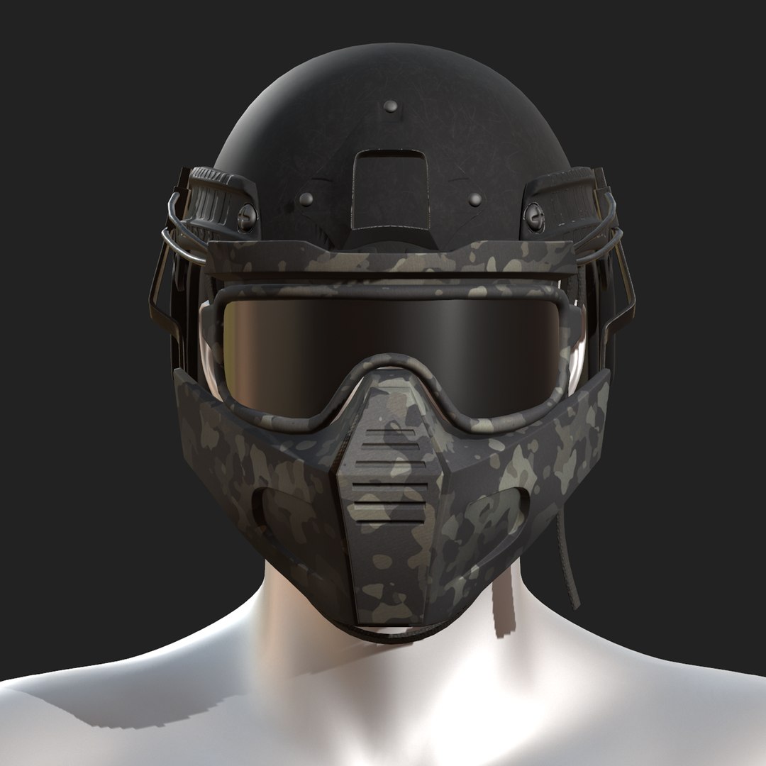 Helmet Mask Protection 3D Model - TurboSquid 1556192