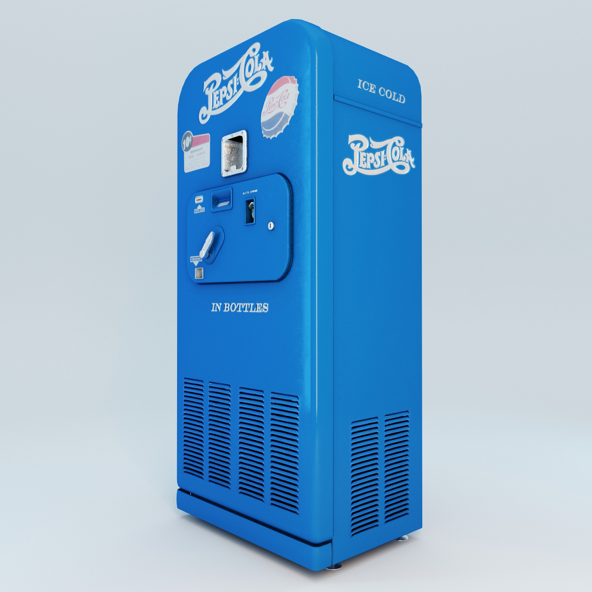 3d pepsi cola vending machine model