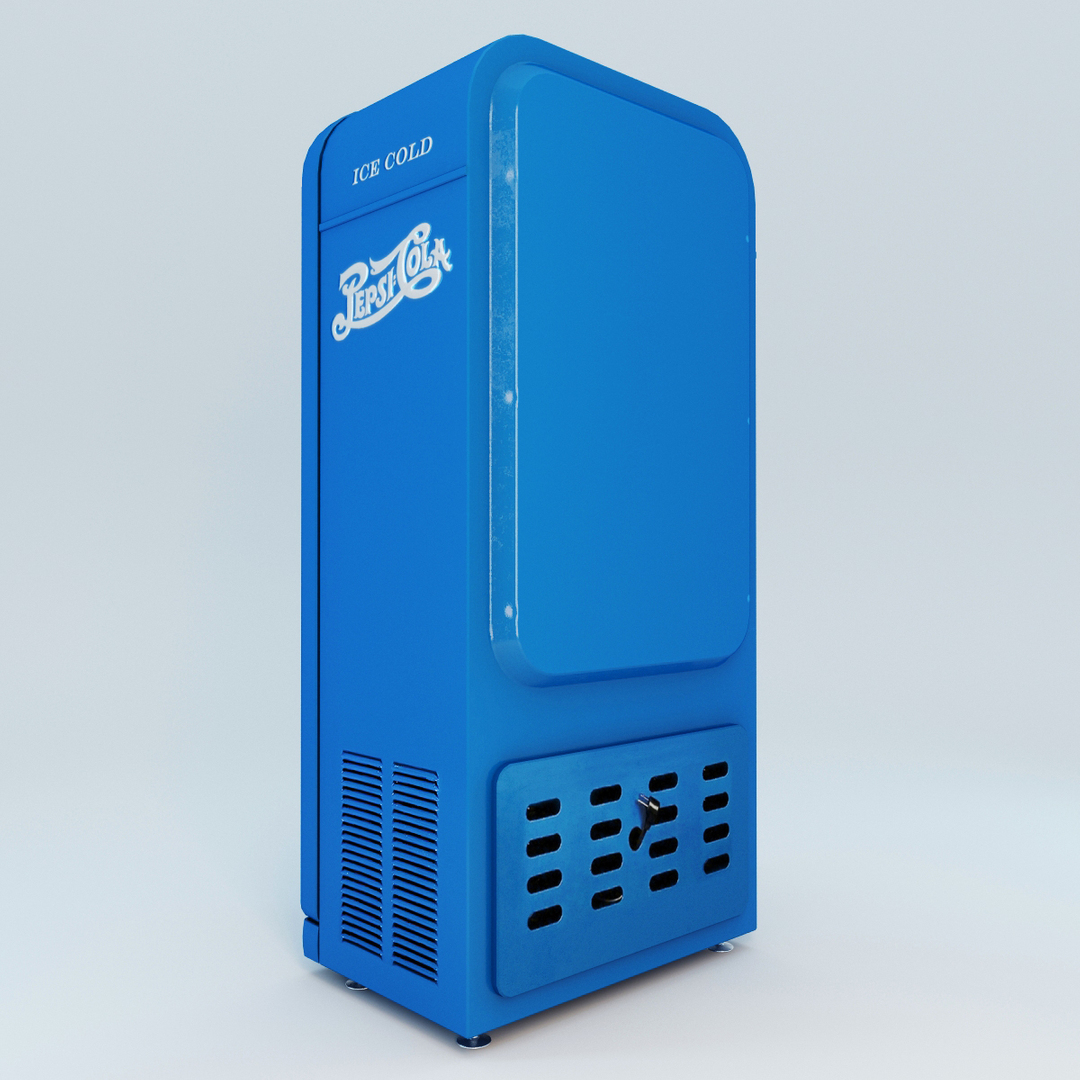 3d pepsi cola vending machine model