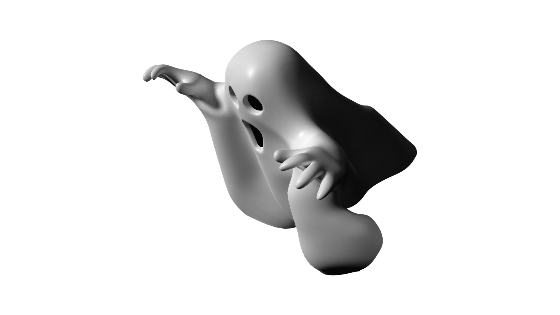 3D Ghost Cloth 3D Model model - TurboSquid 2141802