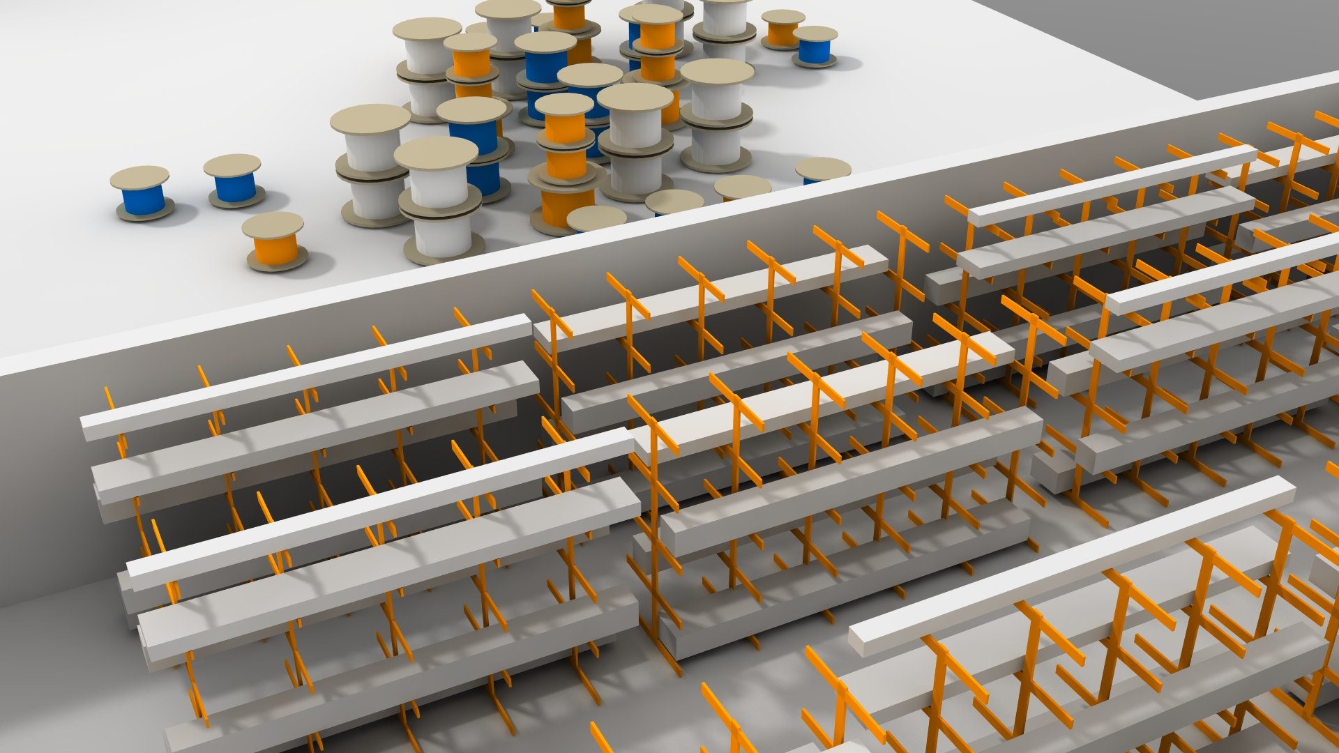 Sorting Conveyors Storage 3D Model - TurboSquid 1541446