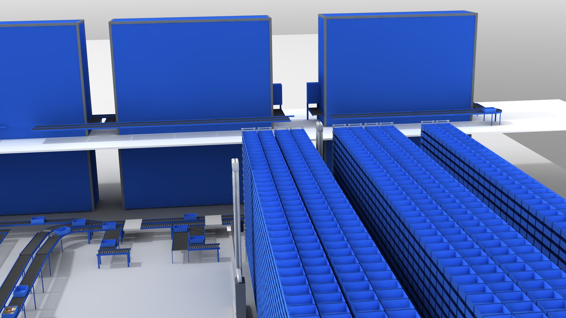 Sorting Conveyors Storage 3D Model - TurboSquid 1541446