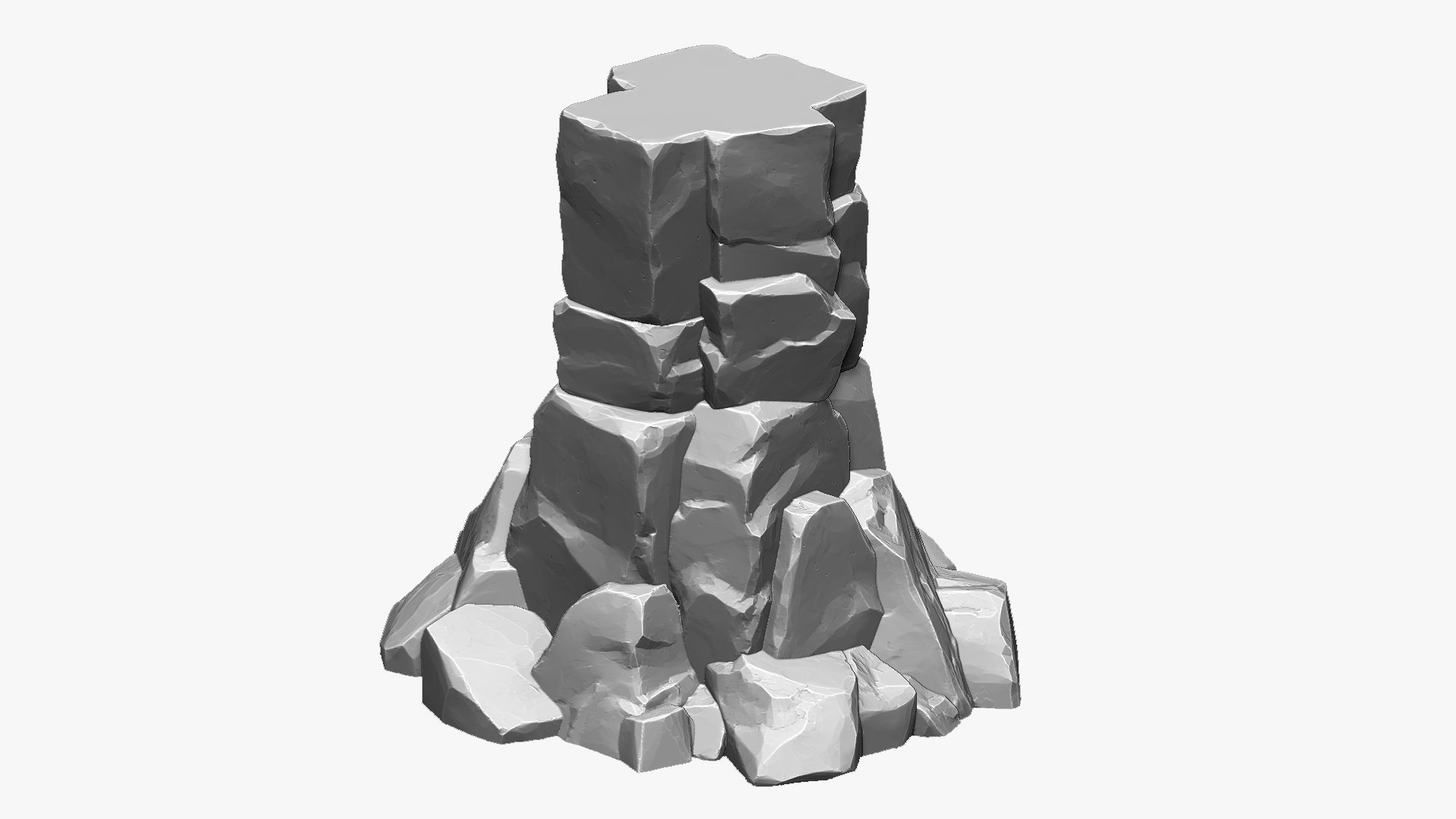 3D stone columns Zbrush sculpt model - TurboSquid 2057276