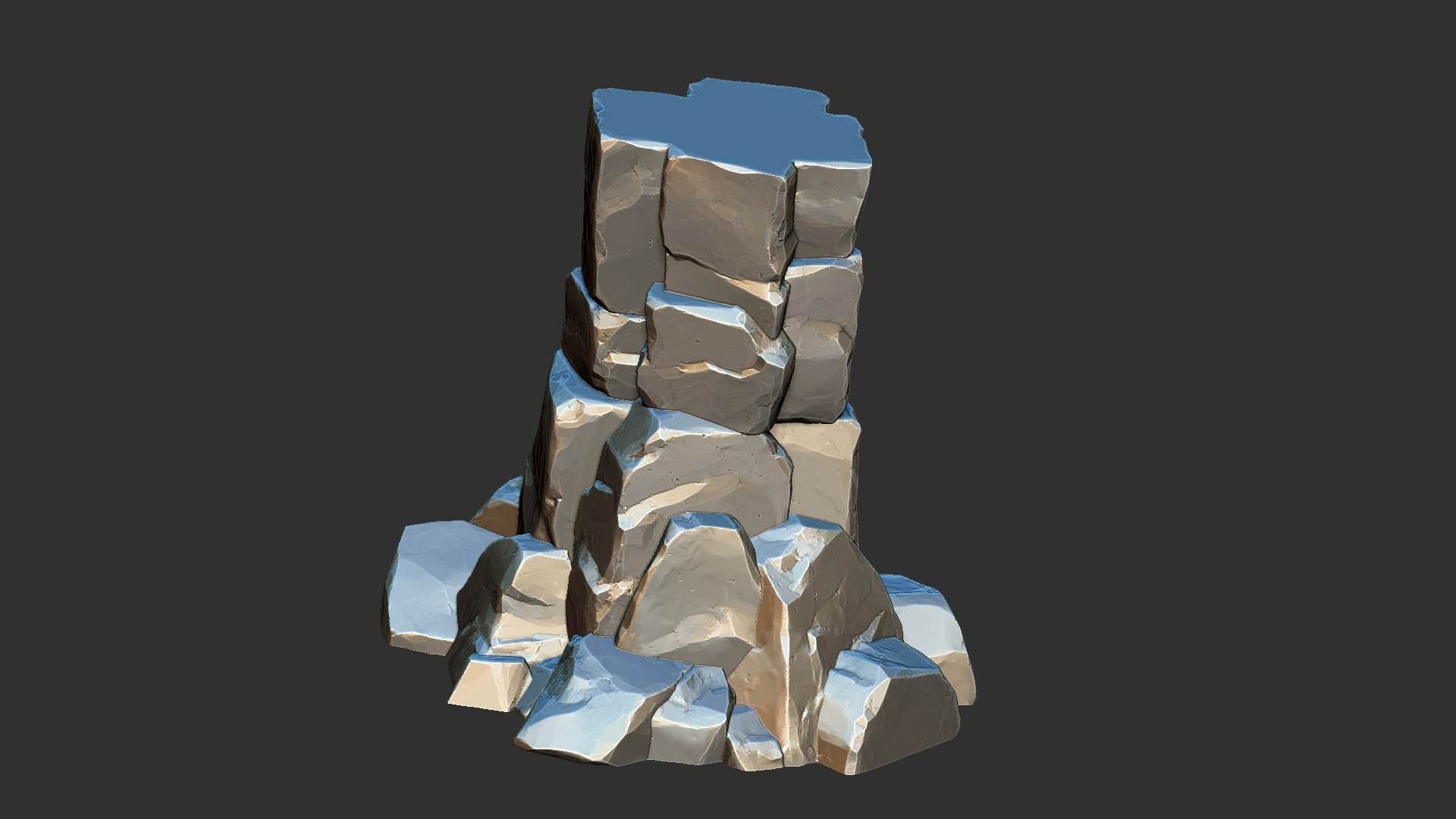 3D stone columns Zbrush sculpt model - TurboSquid 2057276
