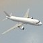 3d model airbus generic white planes