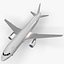 3d model airbus generic white planes