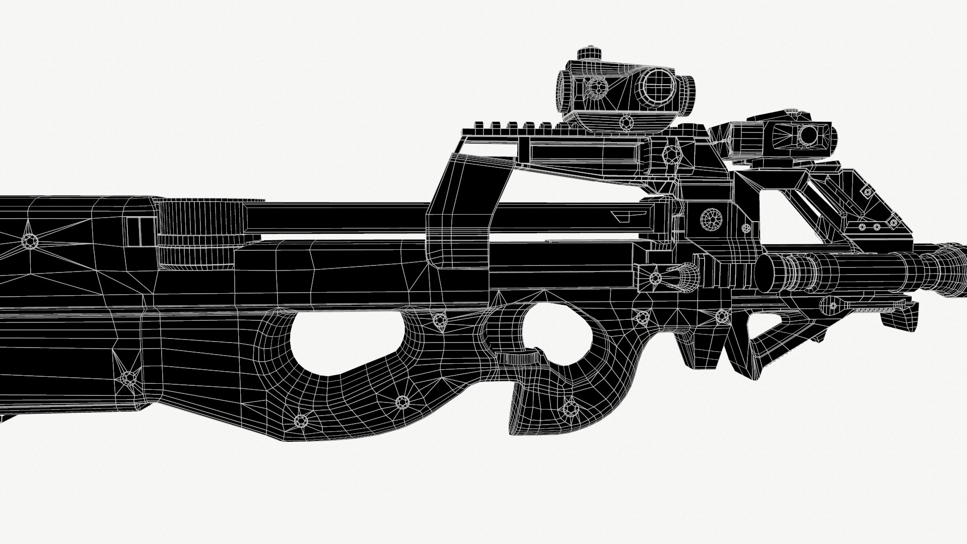 3D FN P90 Model - TurboSquid 2045661