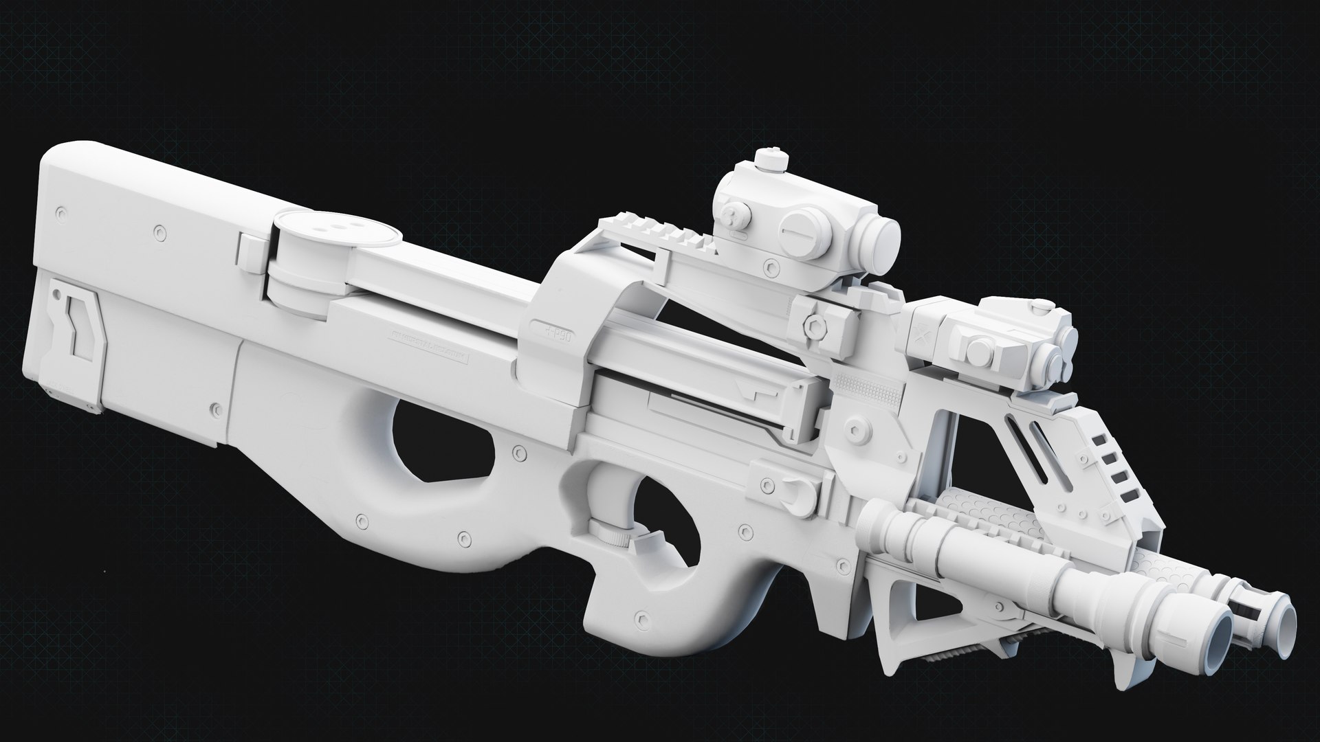 3D FN P90 Model - TurboSquid 2045661