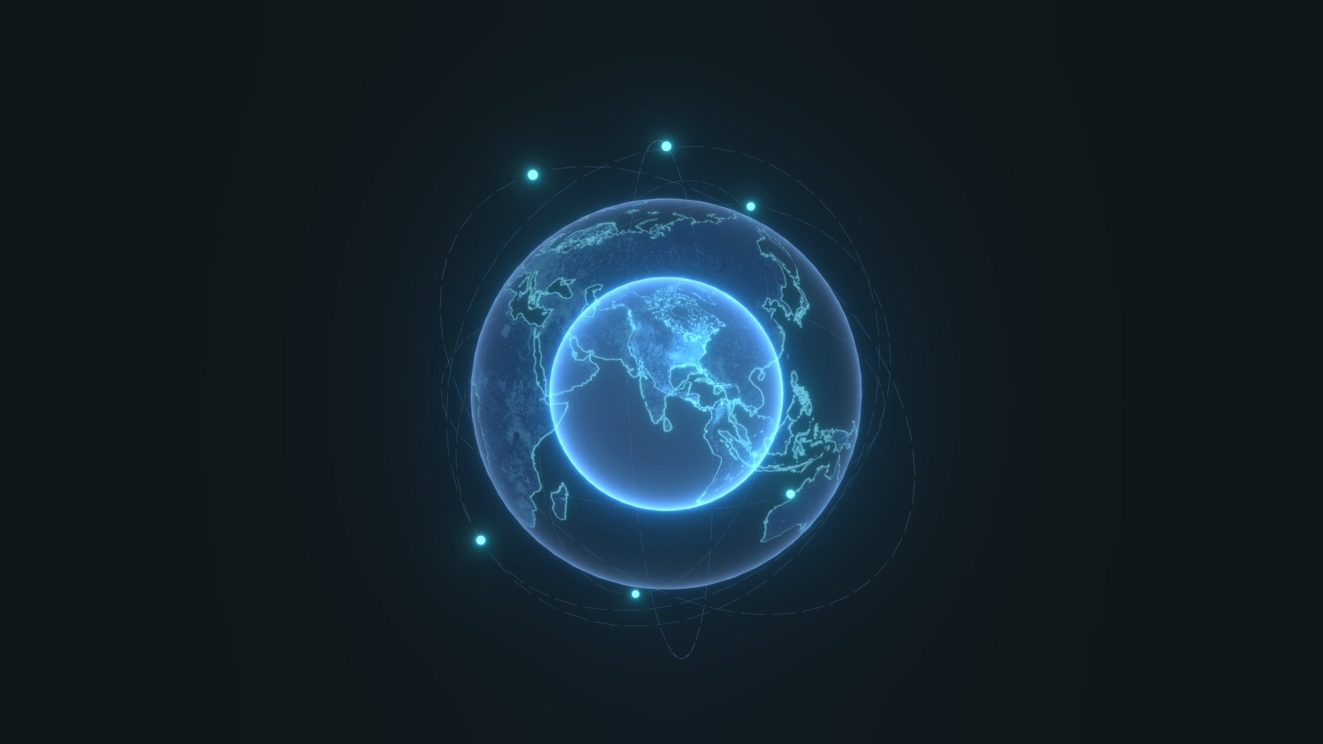 3D Animated Hologram Planet Earth 7 Sci-Fi 3D Model 4k Textures ...