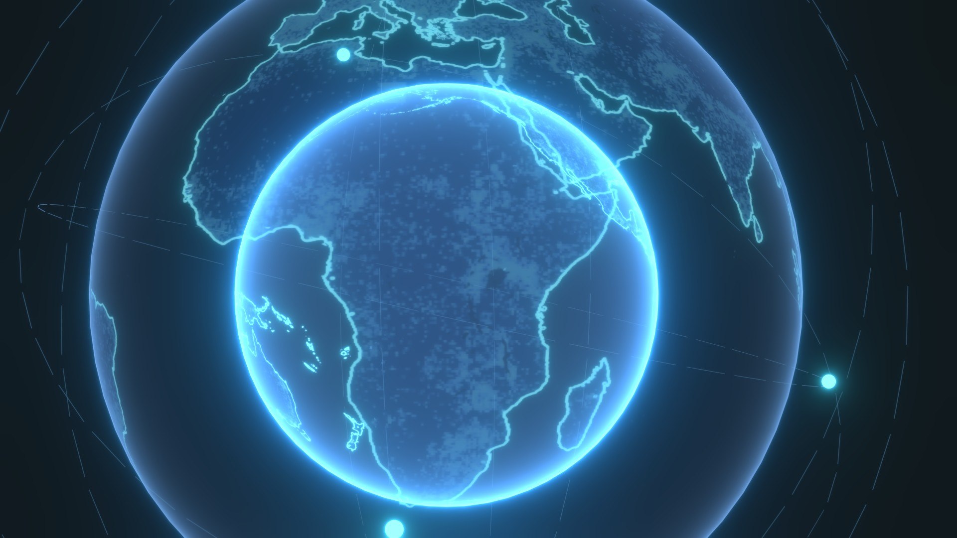 3D Animated Hologram Planet Earth 7 Sci-Fi 3D Model 4k Textures ...