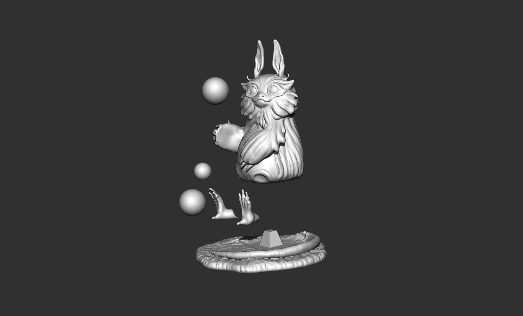 Cute Fantasy Creature model - TurboSquid 1784666