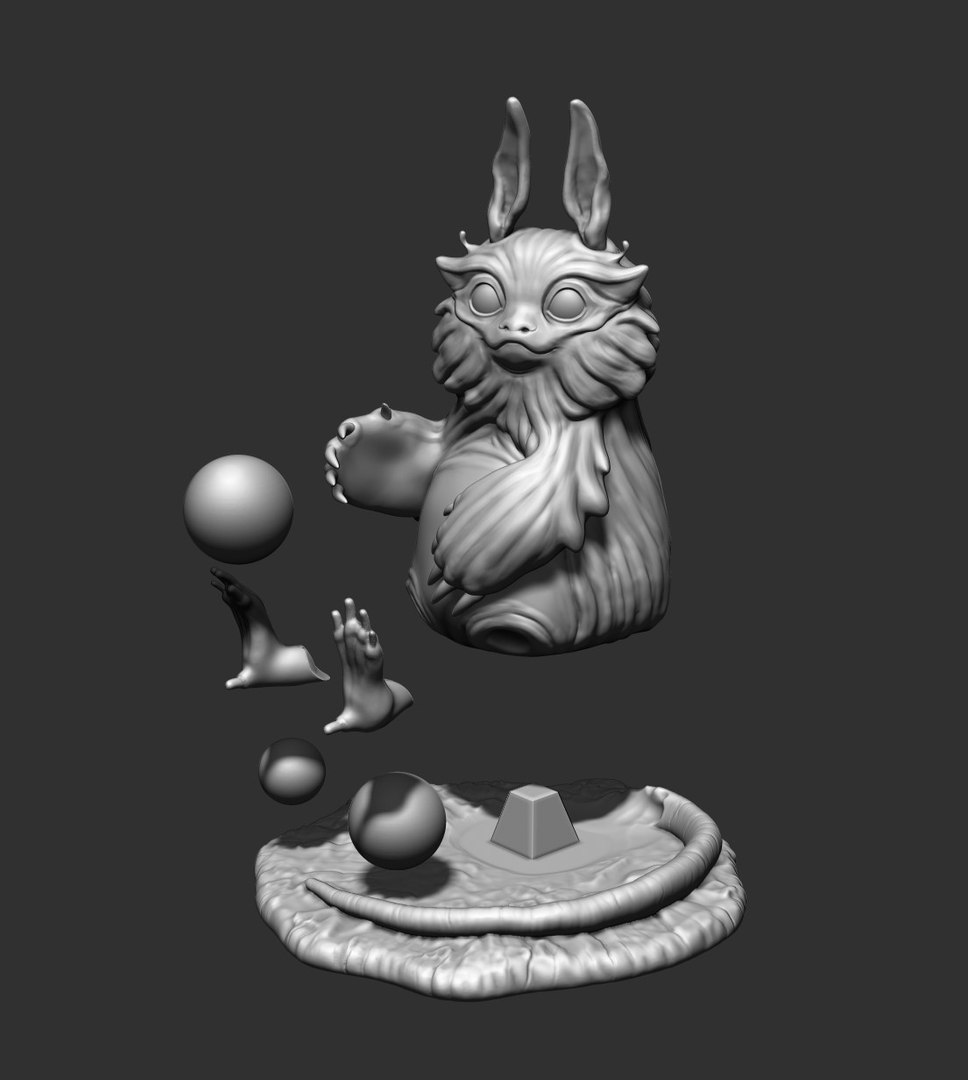 Cute Fantasy Creature model - TurboSquid 1784666