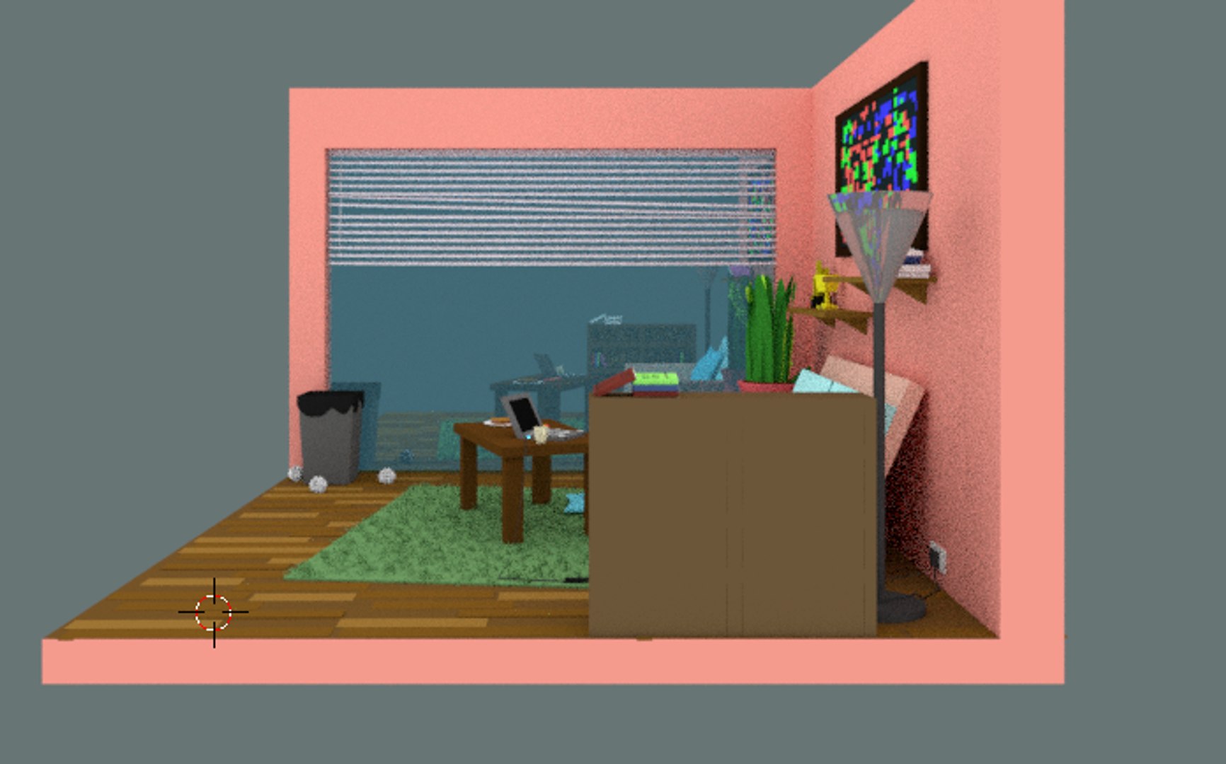 Small Orthographic Room 3D Model - TurboSquid 1375451