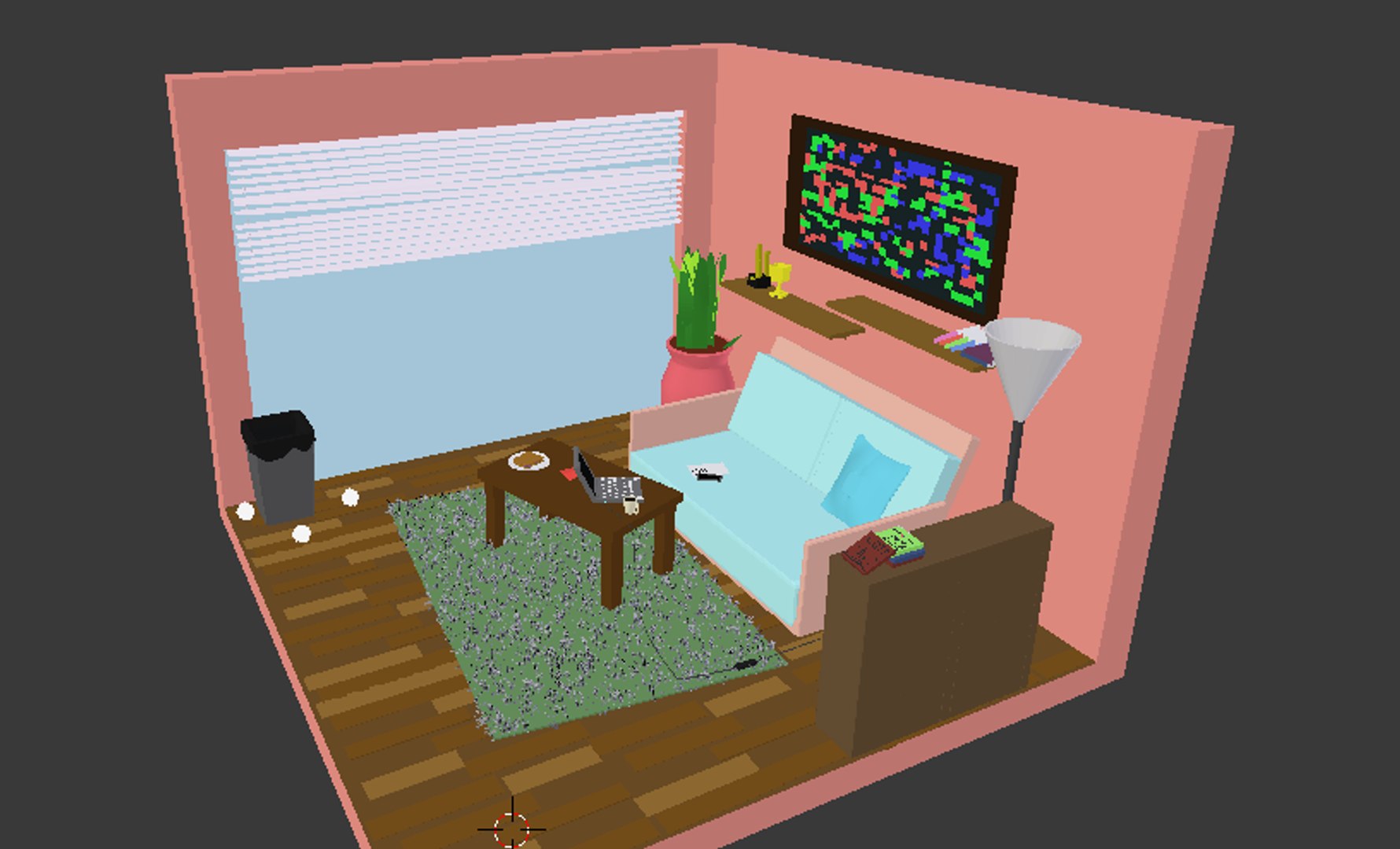 Small Orthographic Room 3D Model - TurboSquid 1375451