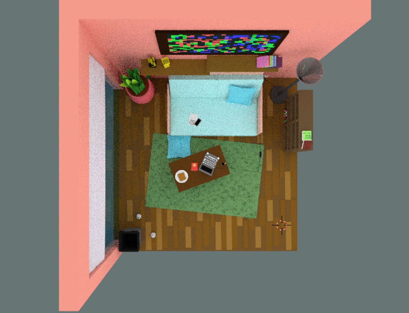 Small Orthographic Room 3D Model - TurboSquid 1375451