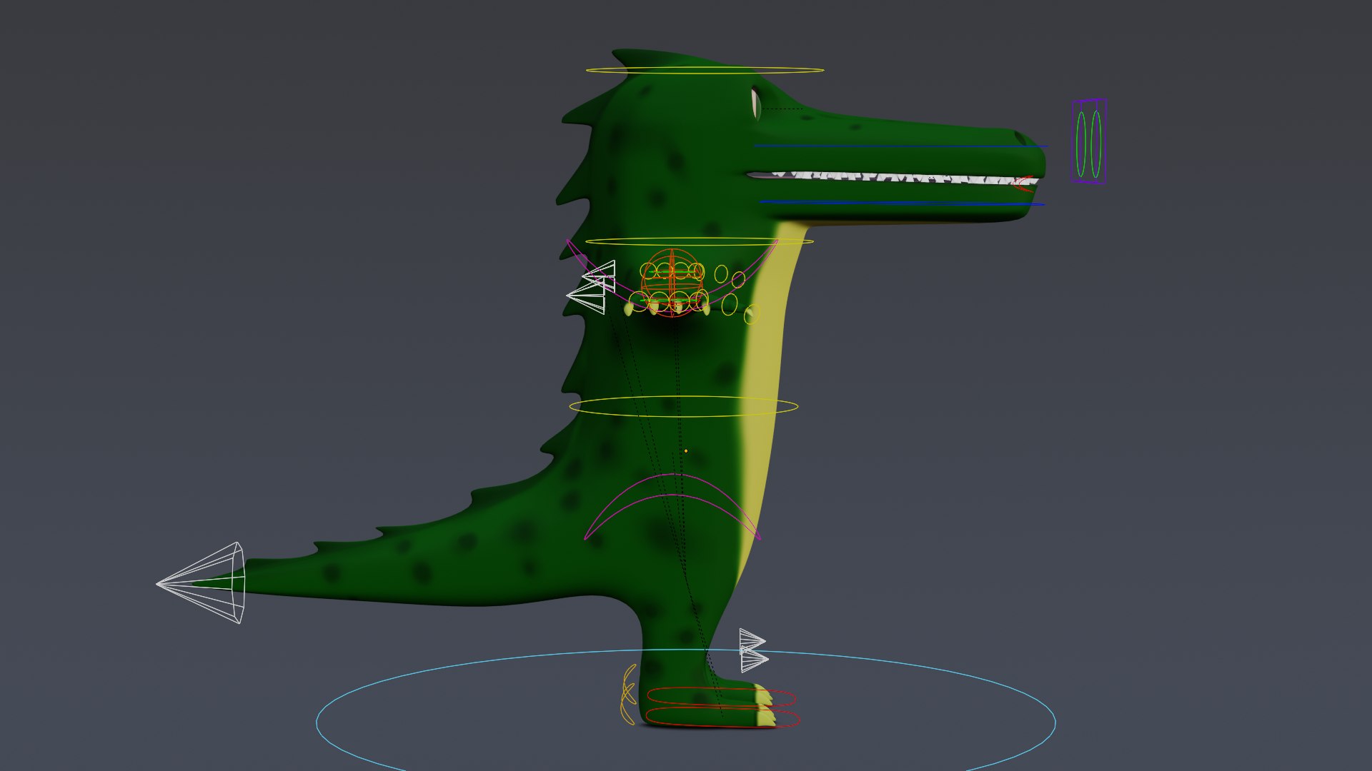 3D Cartoon Stylized Crocodile - TurboSquid 2135616