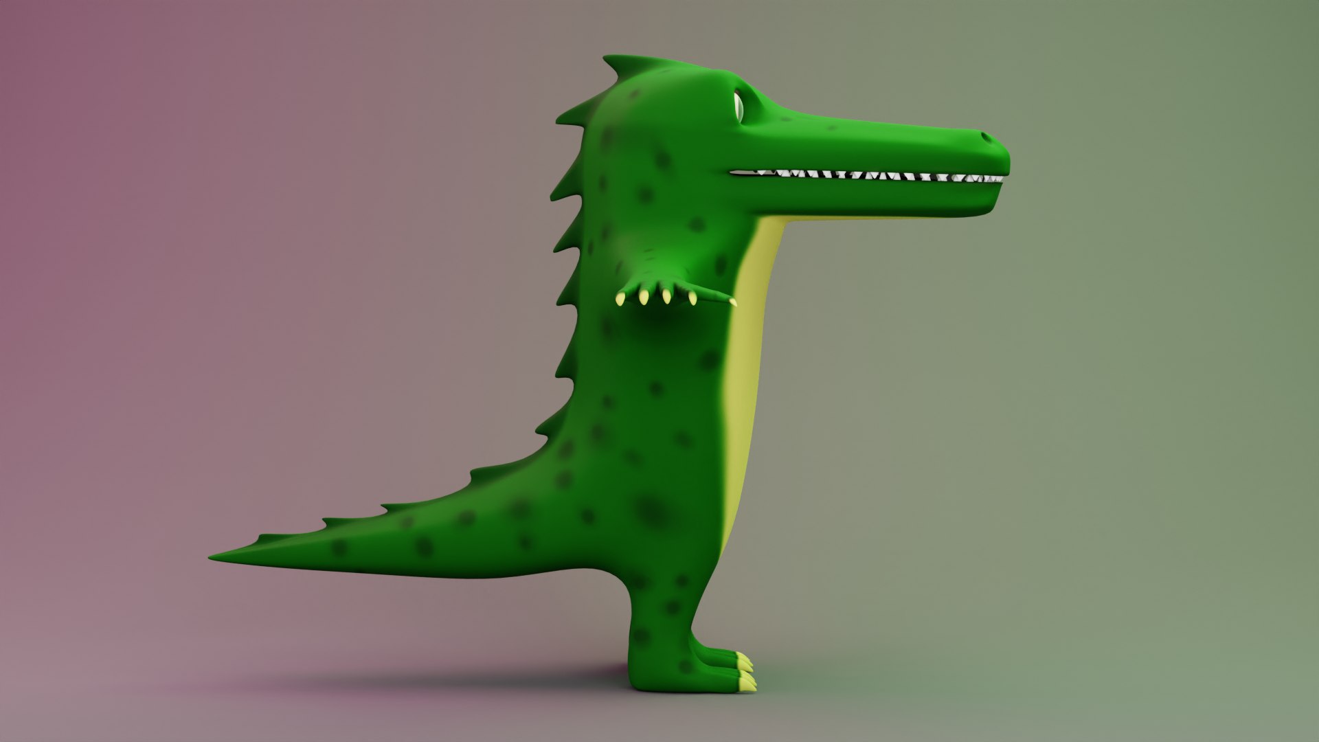 3D Cartoon Stylized Crocodile - TurboSquid 2135616