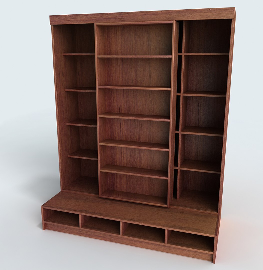3d model unique sliding shelf