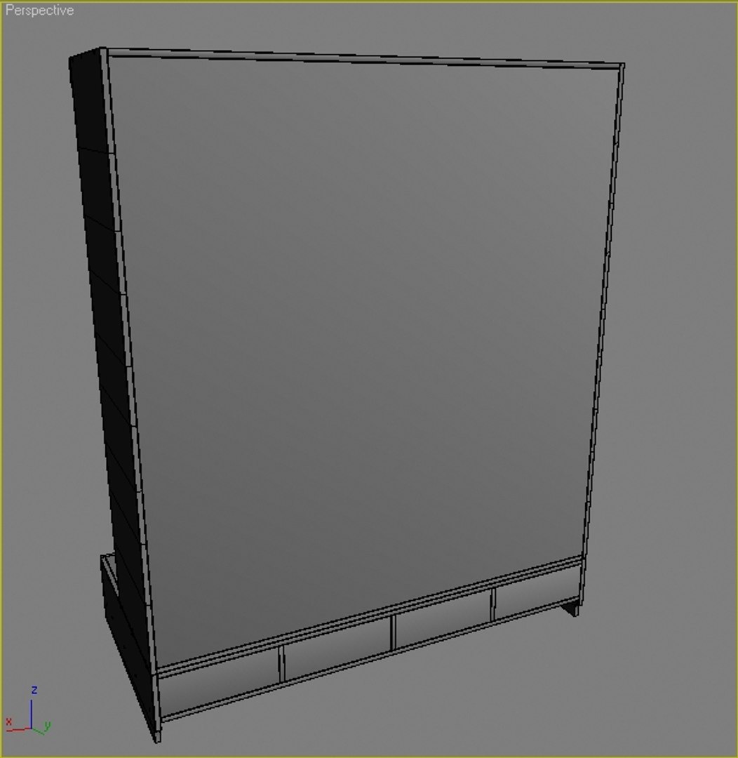 3d model unique sliding shelf
