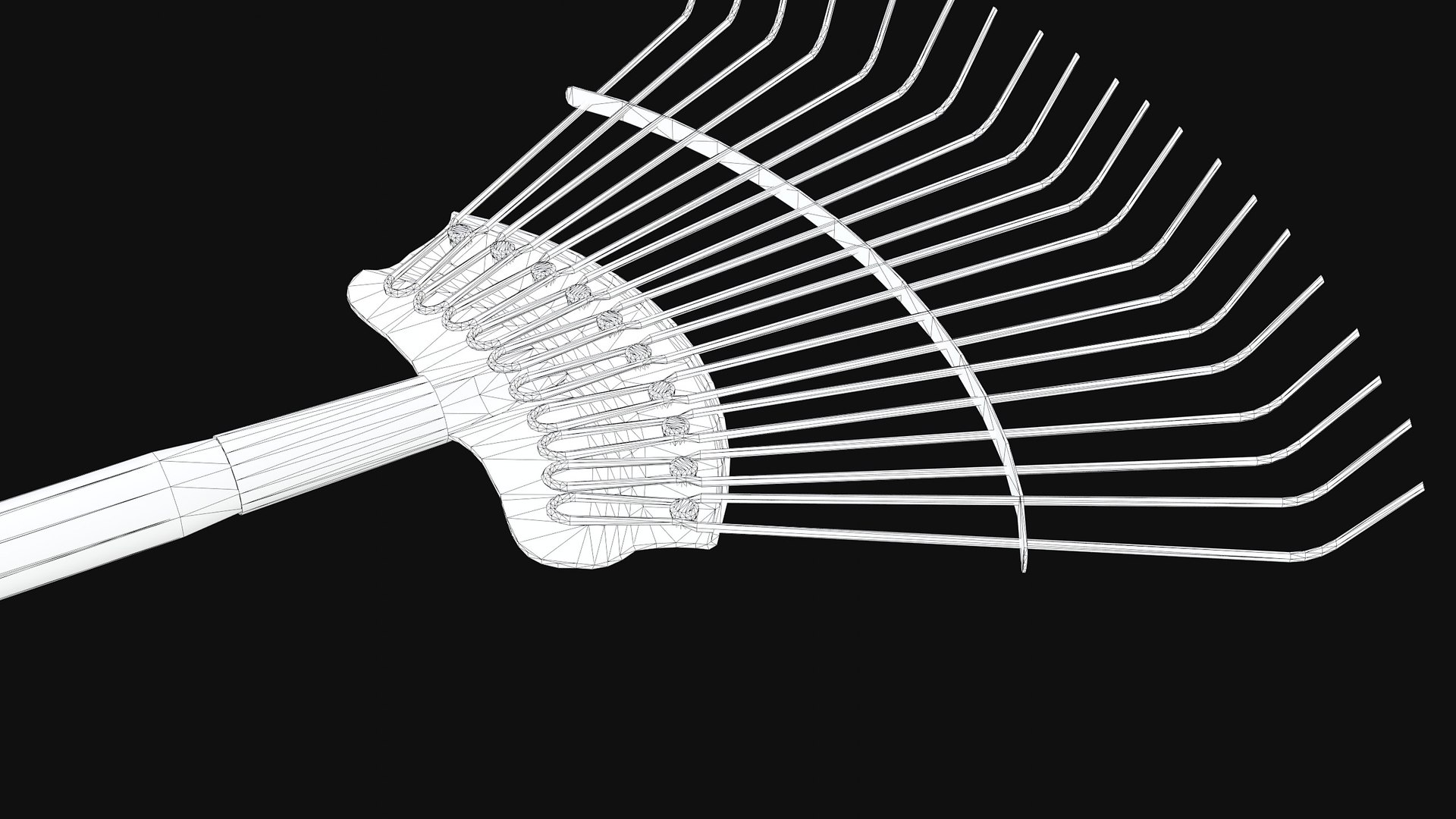 Rake Gardening Tool Model - TurboSquid 2212534