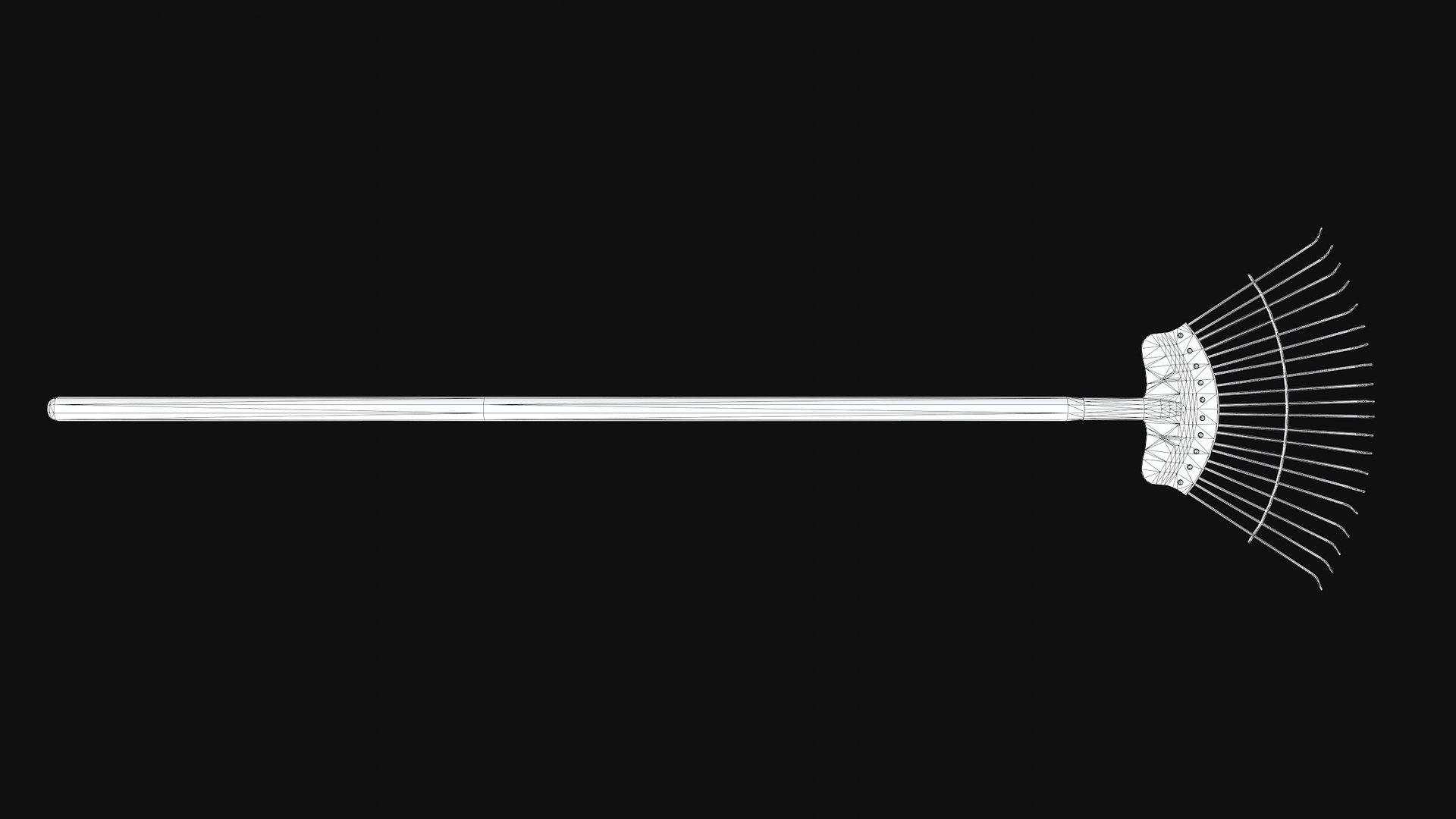 Rake Gardening Tool Model - TurboSquid 2212534