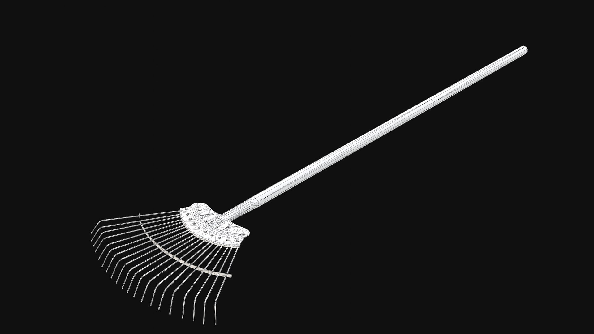 Rake Gardening Tool Model - TurboSquid 2212534