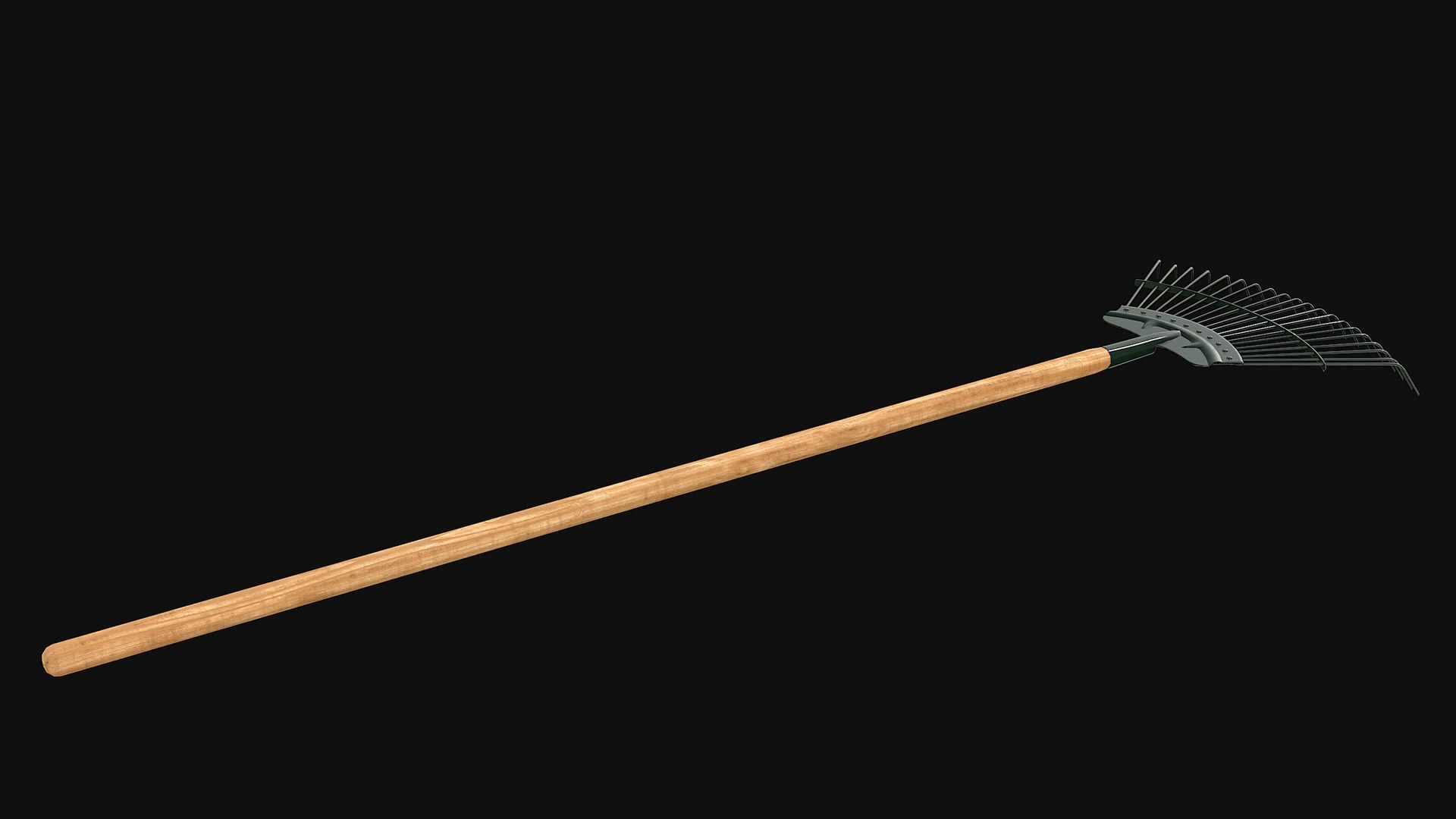 Rake Gardening Tool Model - TurboSquid 2212534