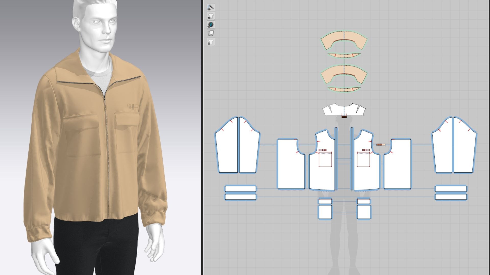3D Men Casual Jacket Model - TurboSquid 2234226