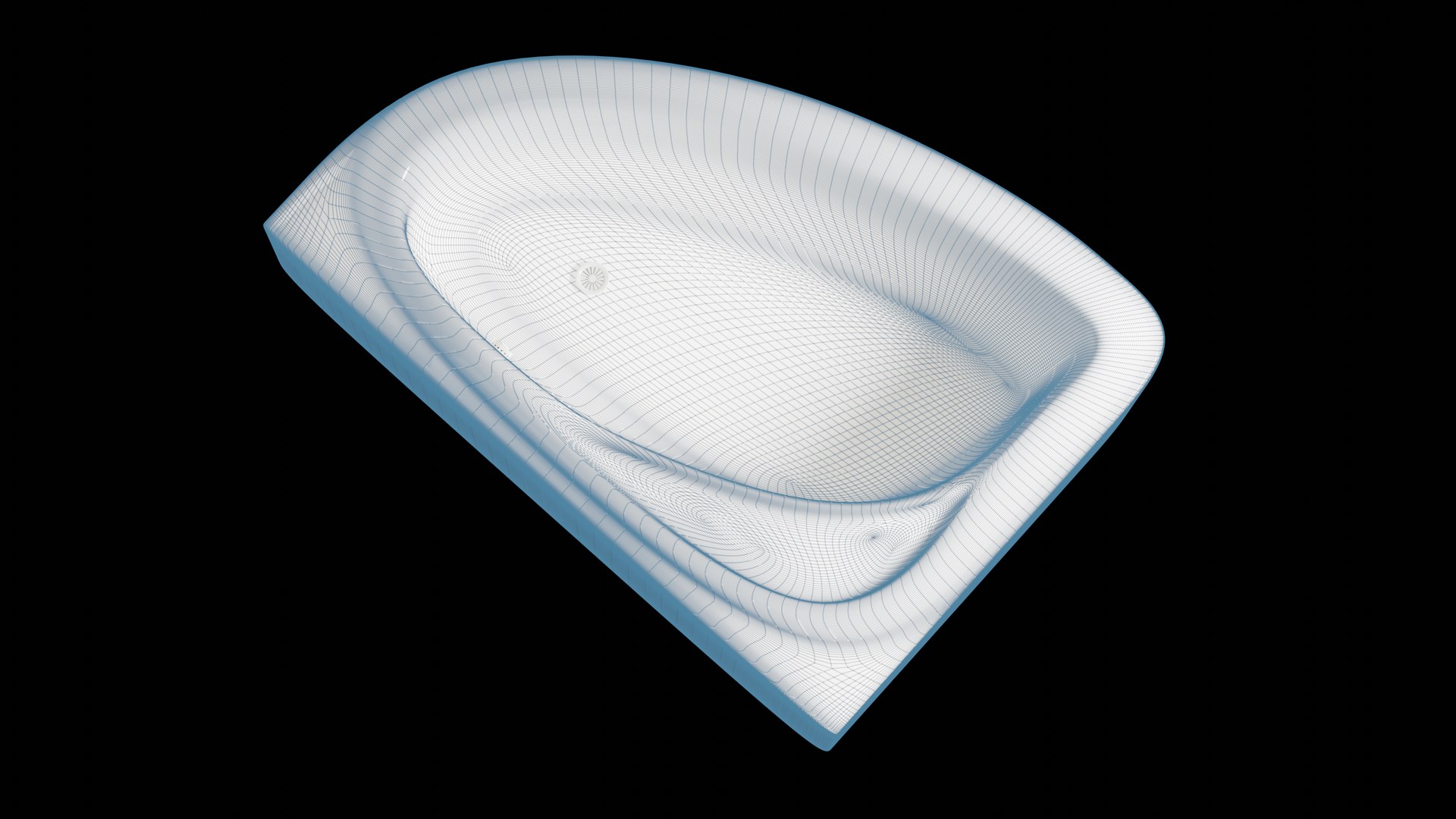 White Triangular Bath 3D Model - TurboSquid 1932876