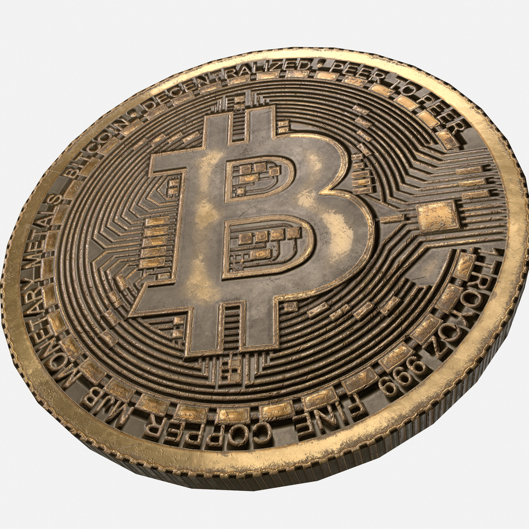 Bitcoin coin bit 3D - TurboSquid 1693853