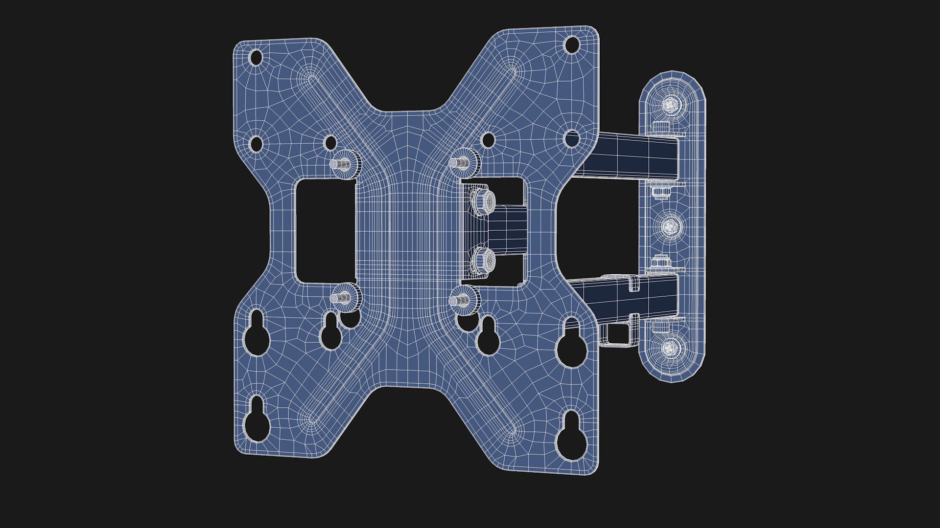 3D Tv Wall Mount Model - TurboSquid 1672122