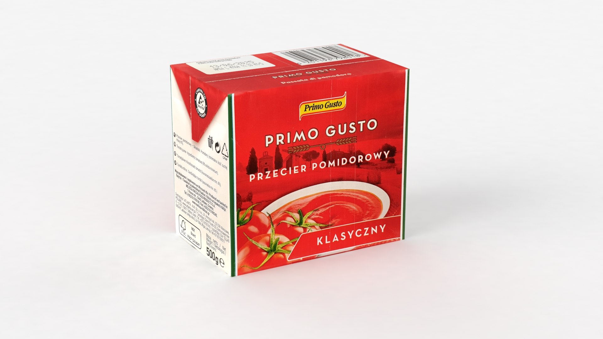 Primo Gusto Passata Di Pomodoro Classico 500g Model - TurboSquid 2128767