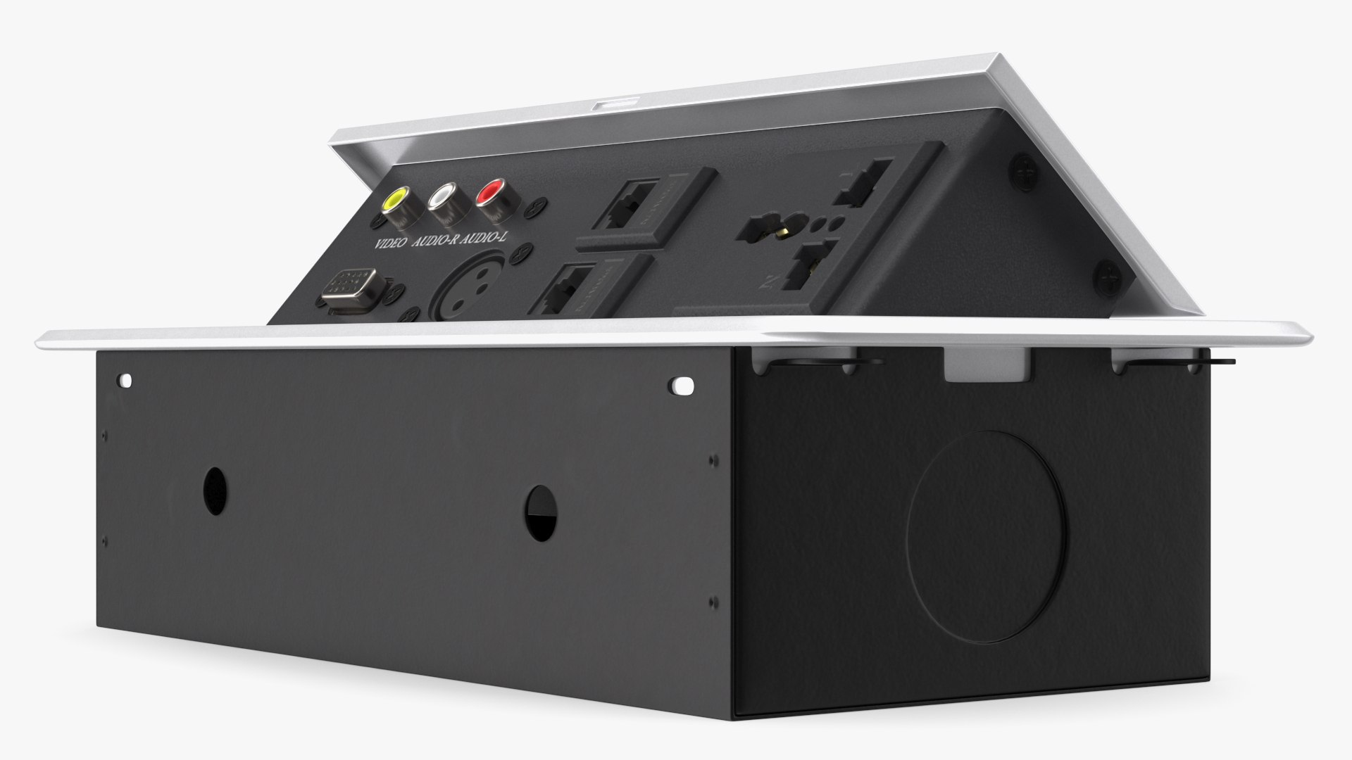 Office Furniture Tabletop Switch Socket Grey 3D Model - TurboSquid 1905458