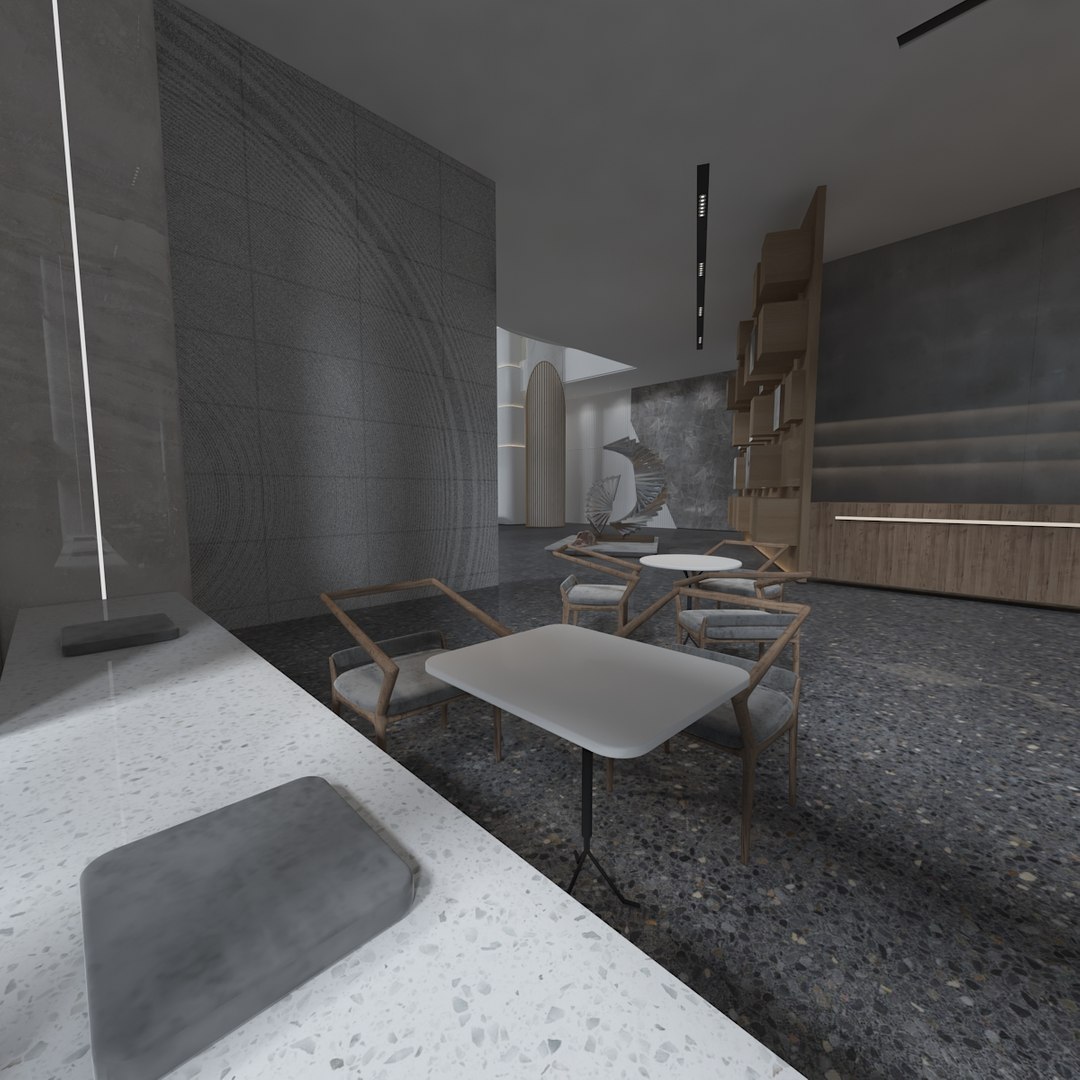 3D Office Building Lobby - Reception Hall 2 - TurboSquid 1718795