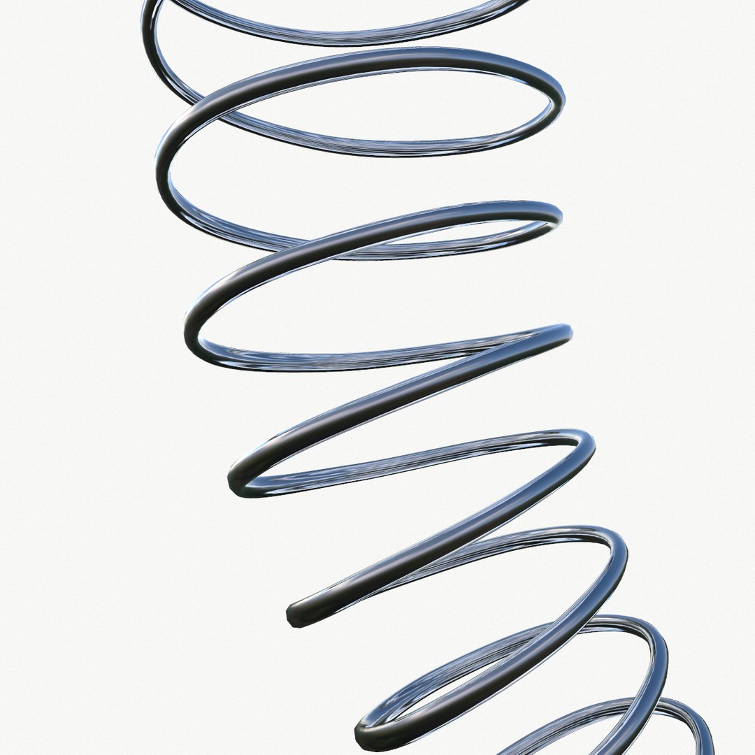Metal Spiral Spring 3D Model - TurboSquid 1410569