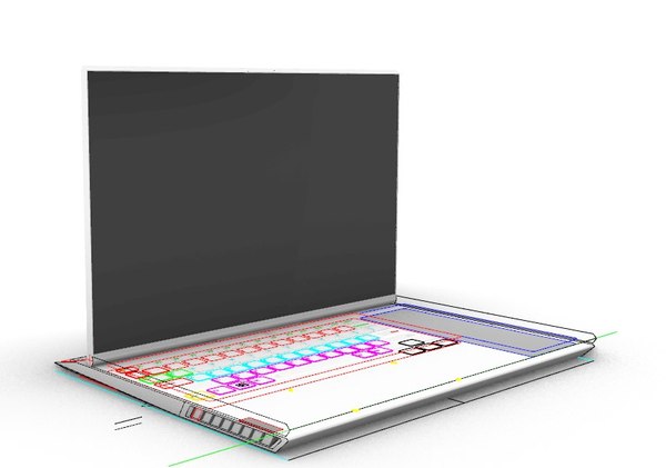 modelo 3d Laptop para juegos de alta calidad para Rhino Blender Keyshot ...
