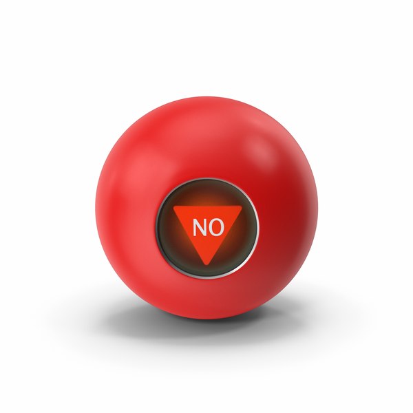 modelo 3d Bola Mágica Roja Respuesta No - TurboSquid 2192812