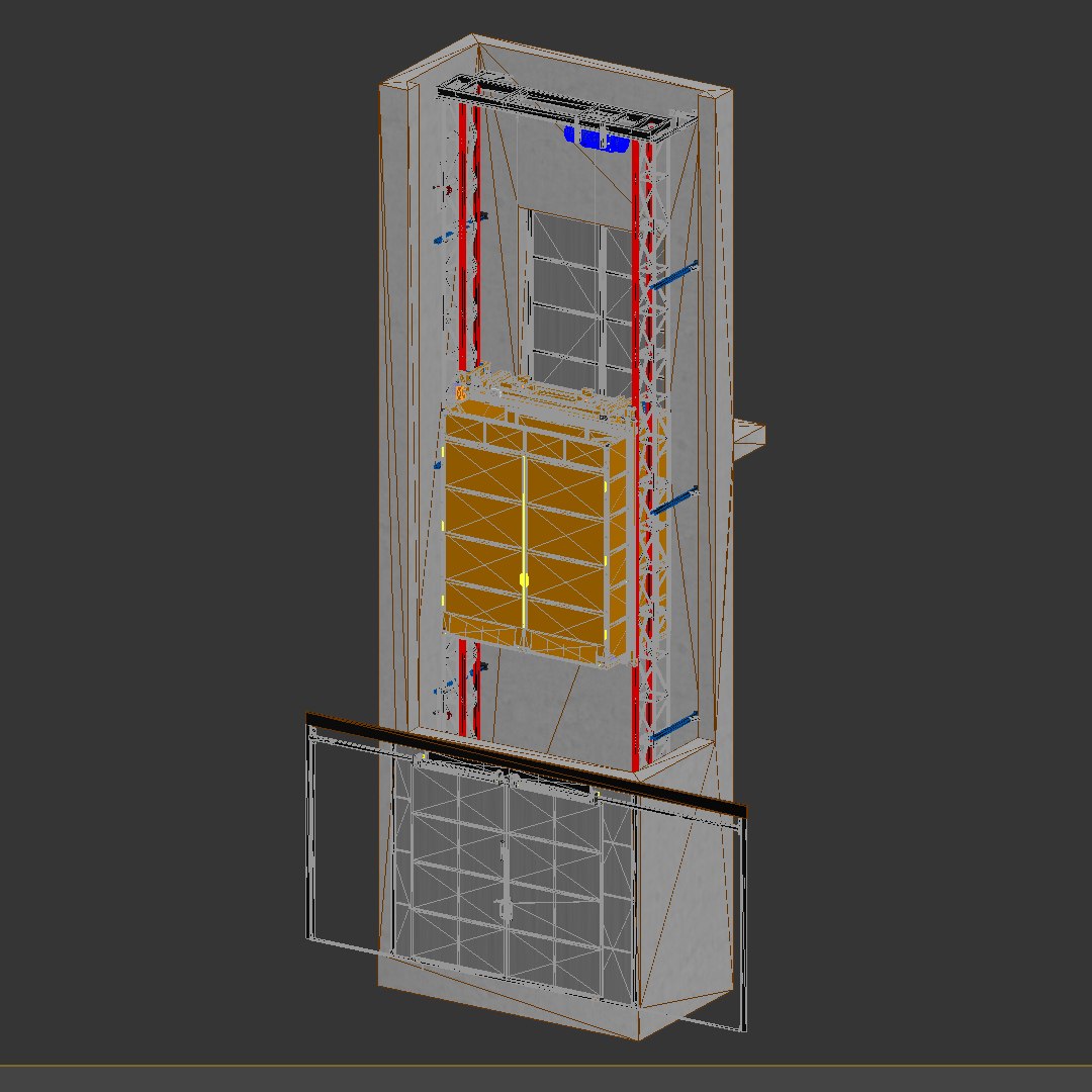 Elevator Module-1000 3D Model - TurboSquid 1770356